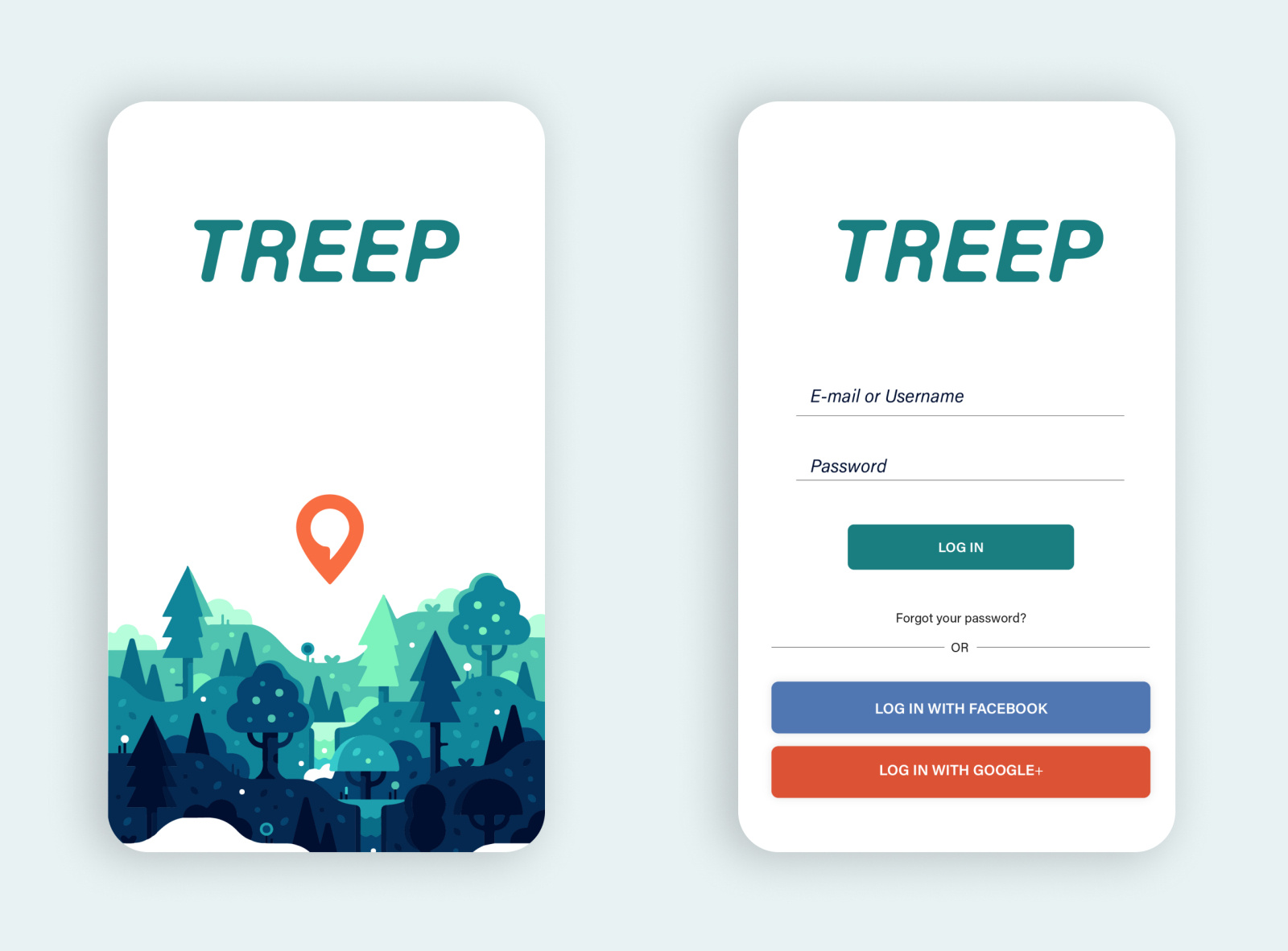 treep homepage by 박 on Dribbble