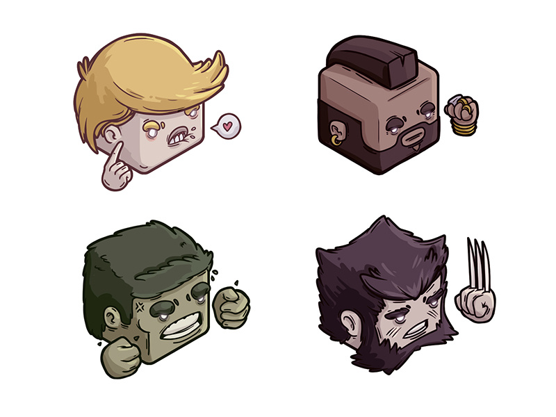Cube Icons - Characters by Techboi.design on Dribbble