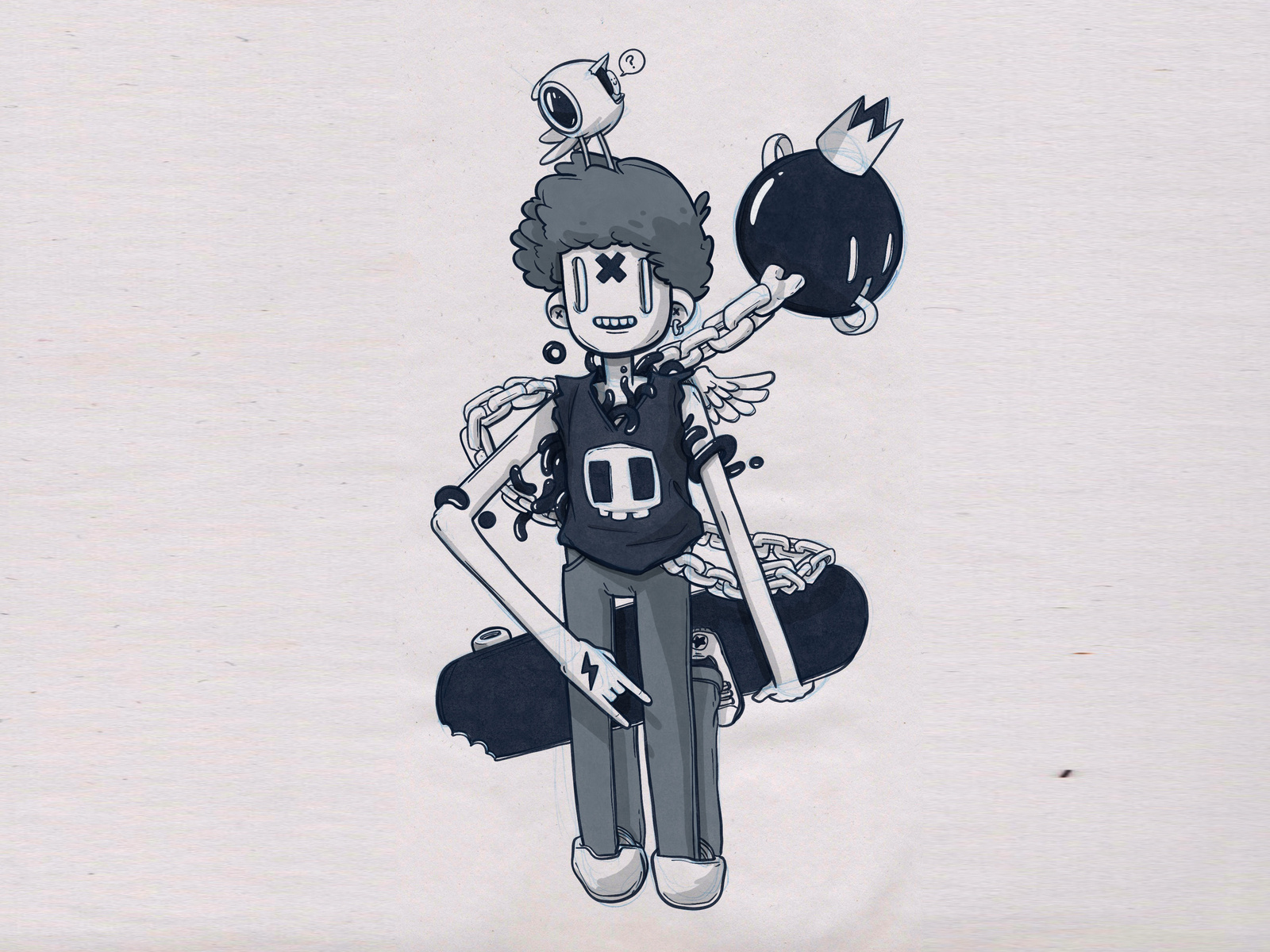 Skater Boi by Techboi.design on Dribbble