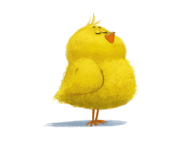 Fluffy chick by Max Kalyakin on Dribbble