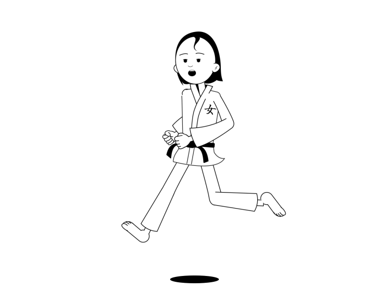 The Karateka - Run Cycle by Gustavo Rocha Bastos on Dribbble