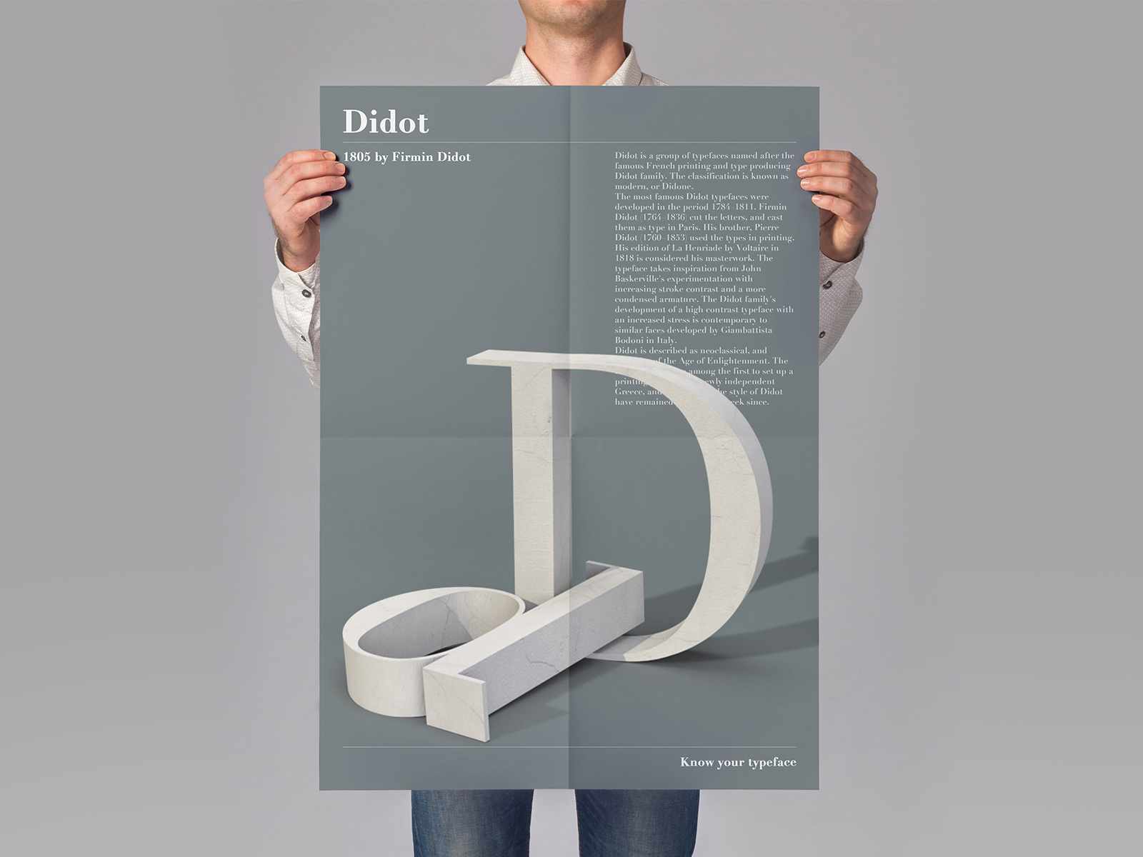 Didot Typeface Poster