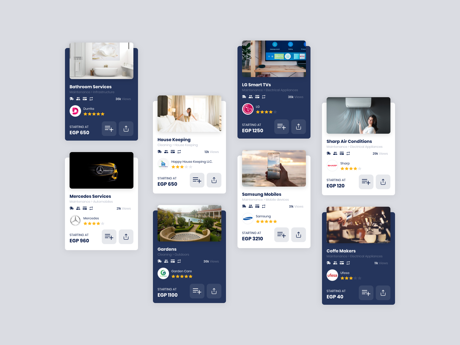Services Cards by Kareem Amr on Dribbble