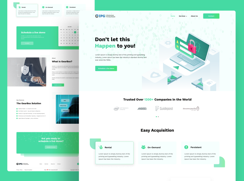 Cyber Security Service Provider Landing Page UI by Md Rasel Al Mamun 🚀 ...