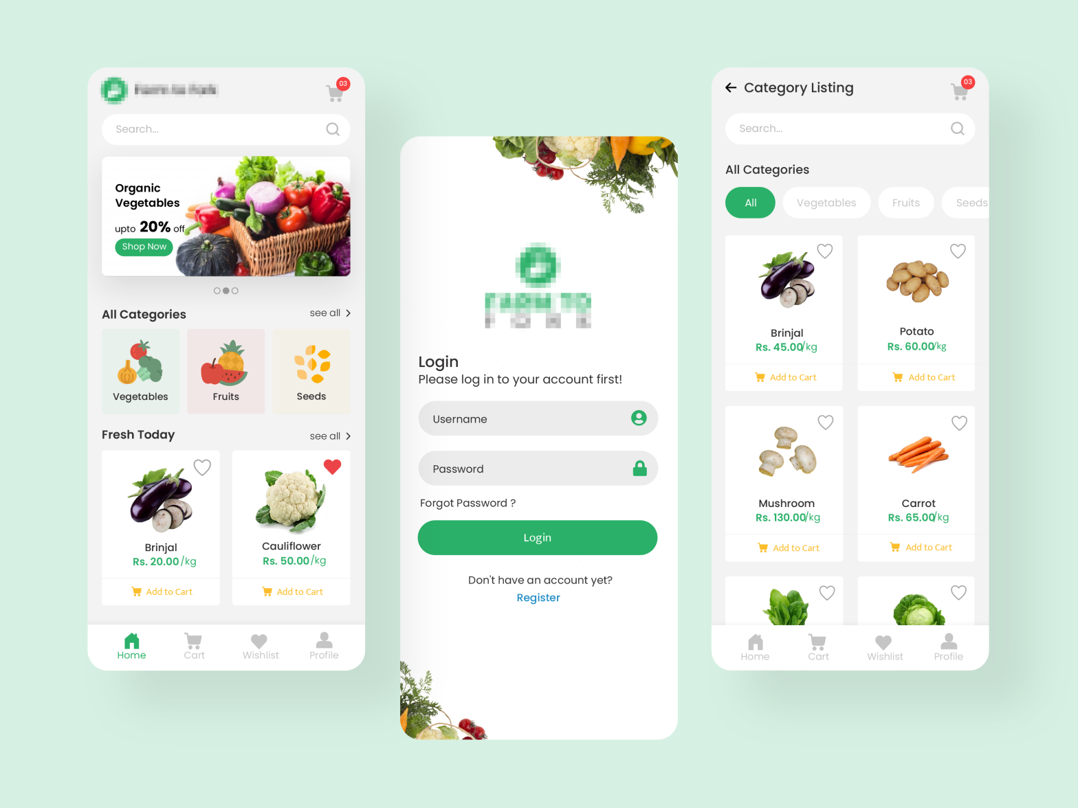 Grocery App UI by Deepak Shrestha on Dribbble