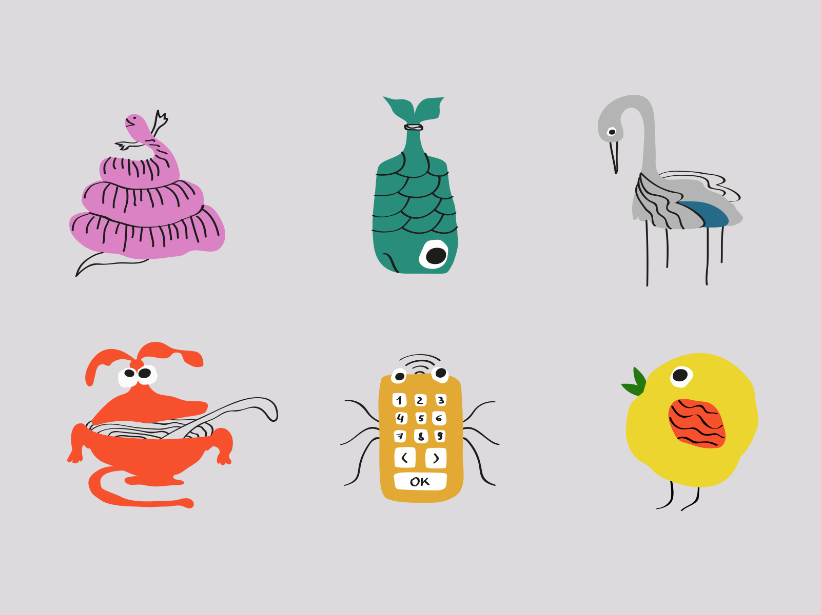Stickers by Anastasia Ivanova on Dribbble