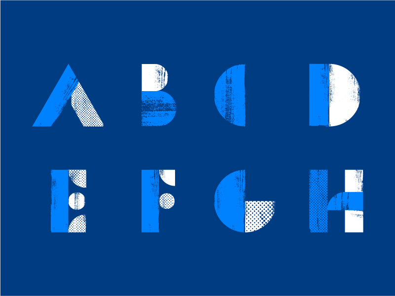 Shapes Font by Pat Felix on Dribbble
