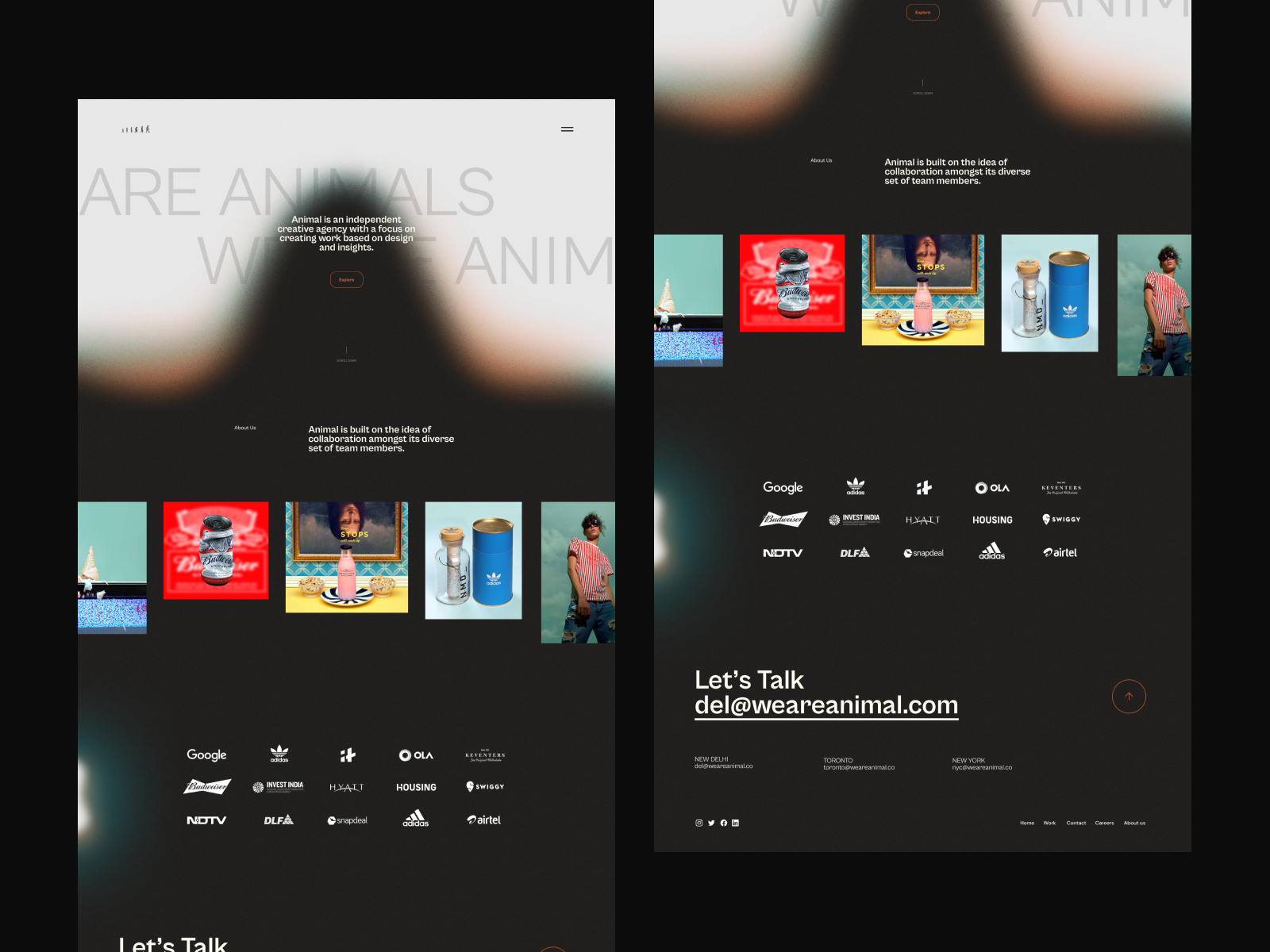 Design Studio Landing page by Somil Singh on Dribbble