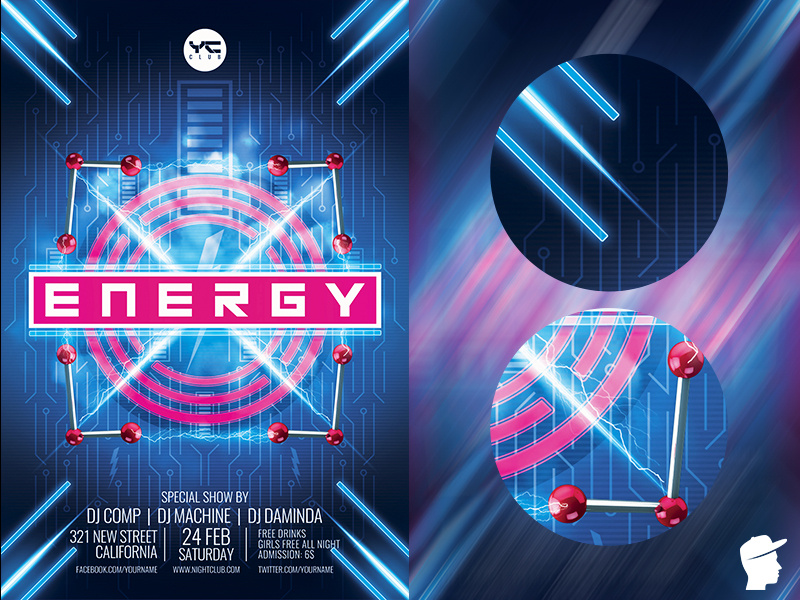 Energy Flyer Template by Daminda Design on Dribbble