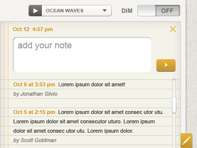 Explore Notes Modal by TRÜF on Dribbble