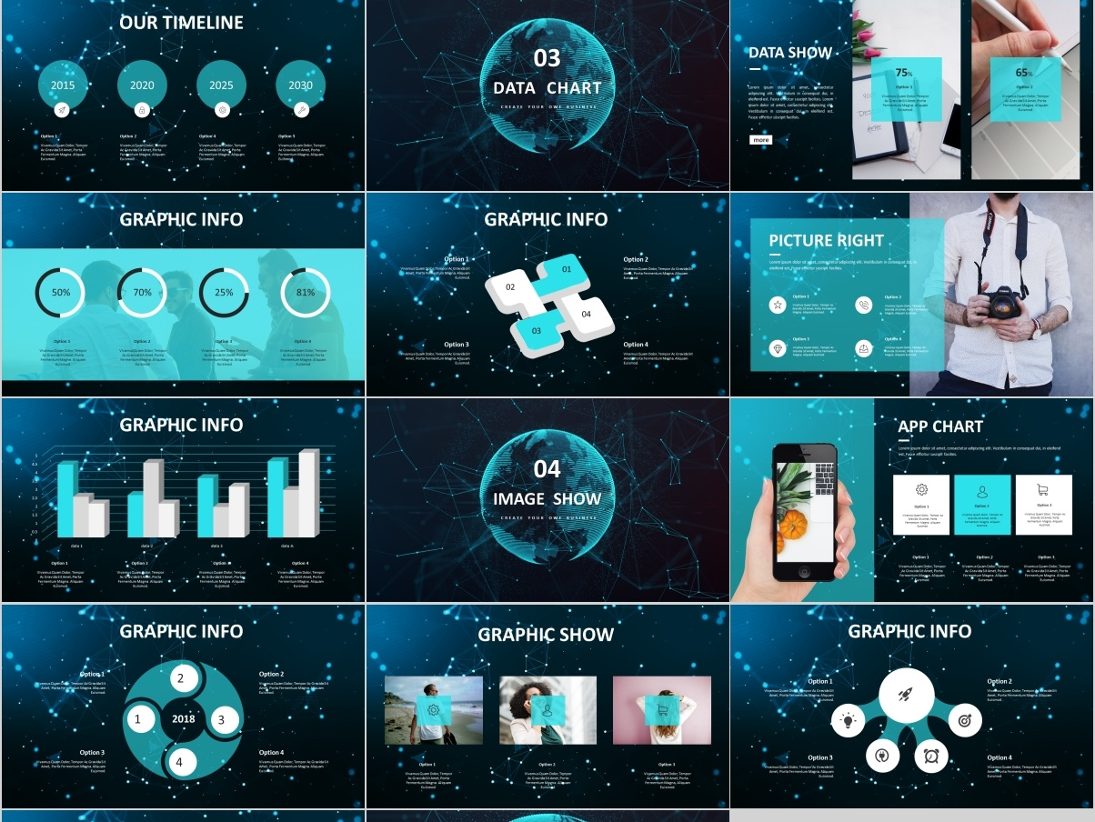 Best Tech Business Graphic PowerPoint Templates Download By Ppt Work On 