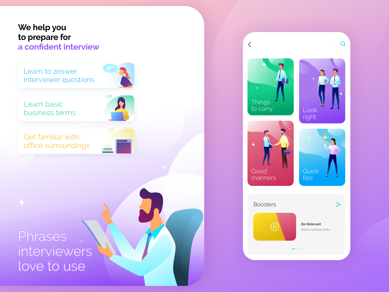 Interview Mentor App 🤝 by NidhinKoval on Dribbble