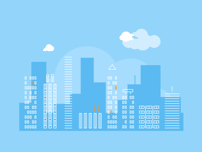 City by Estefanía Bravo on Dribbble