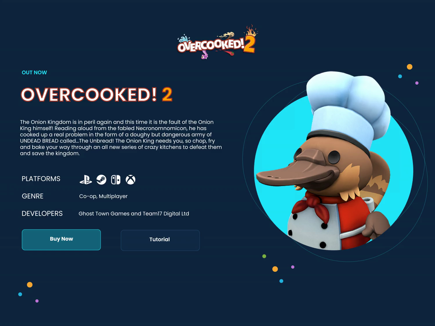 OVERCOOKED 2 - Game landing page ️ by Kristina Shevchenko on Dribbble