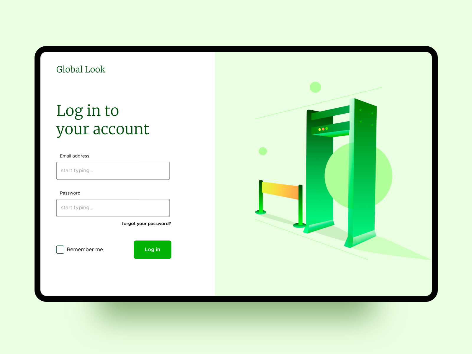 Elegant Login page with custom illustration by Abdullah Qadry on Dribbble