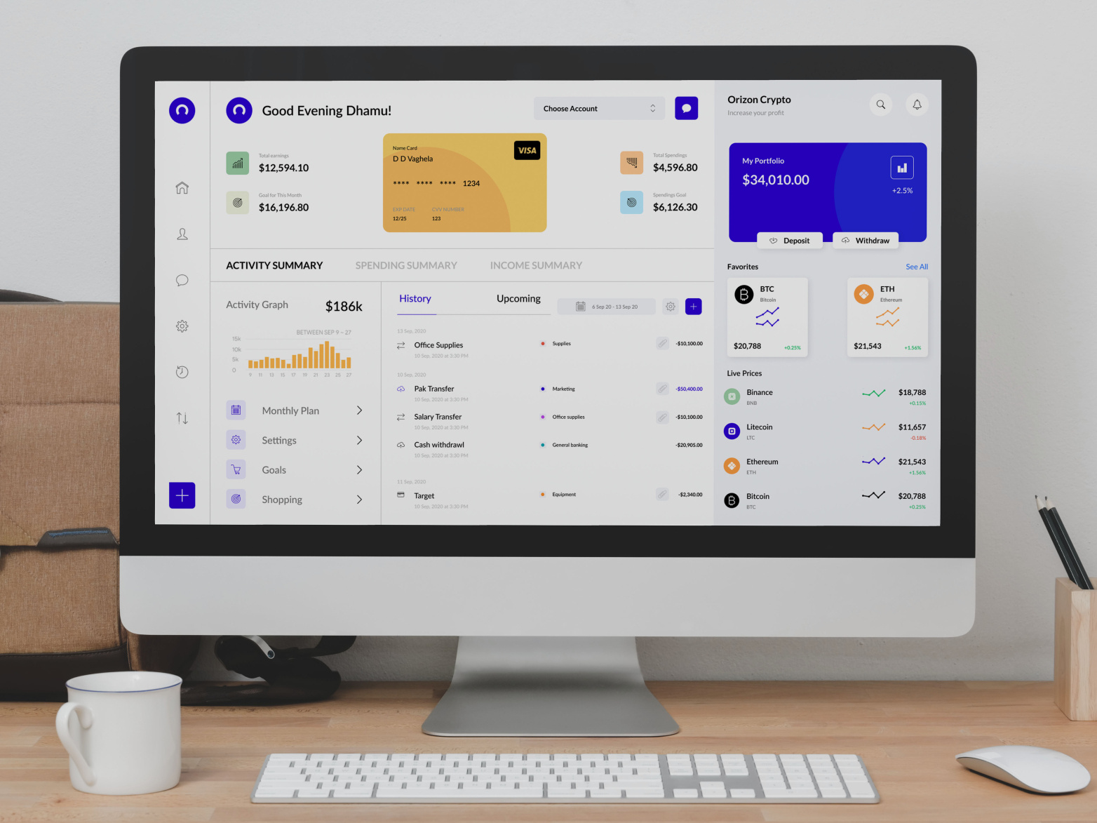 Ui Design For Admin Panel by Dharmendrasinh Vaghela on Dribbble