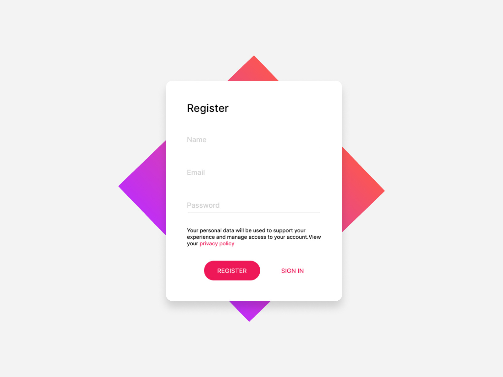 Daily UI Challenge: 082 Form by Greyson Zhang on Dribbble