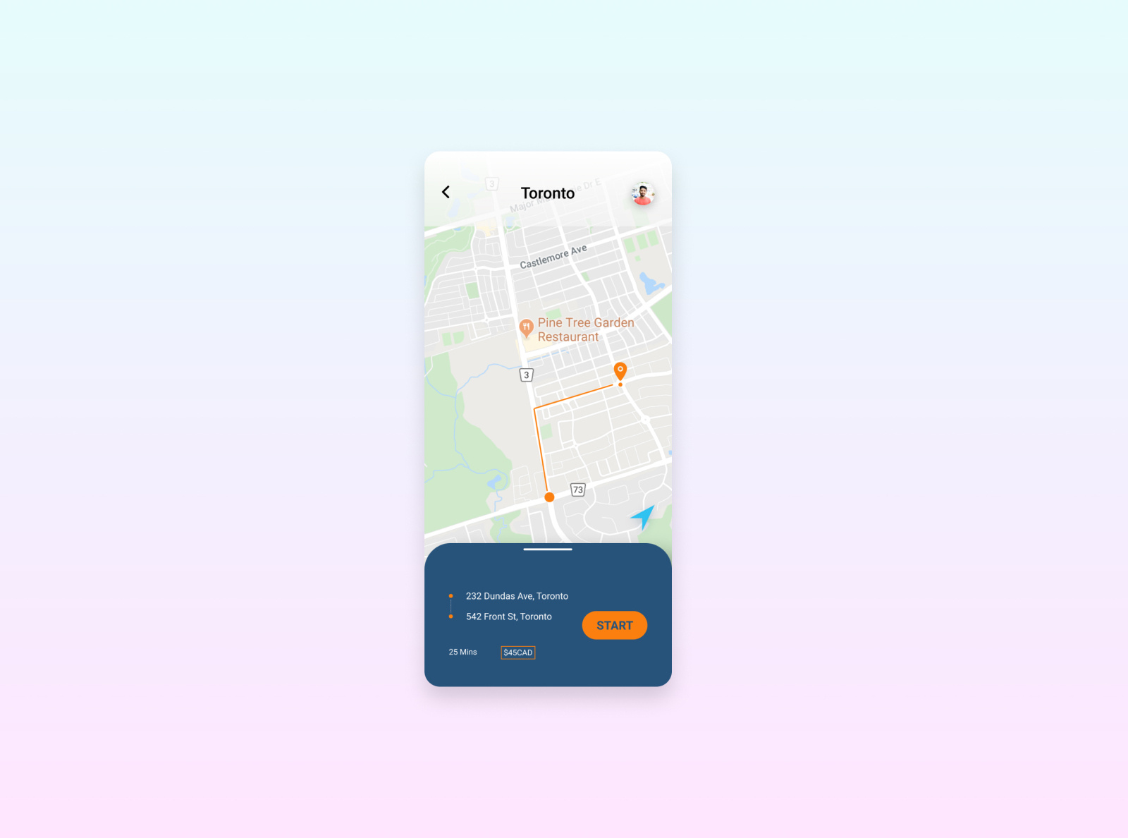Daily UI Challenge:020 Location Tracker by Greyson Zhang on Dribbble