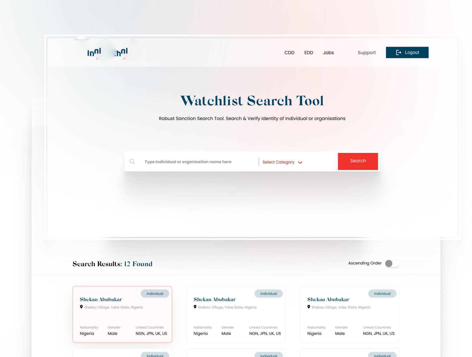 Search Tool Web Application by Oladimeji Ridwan Pamilerin on Dribbble