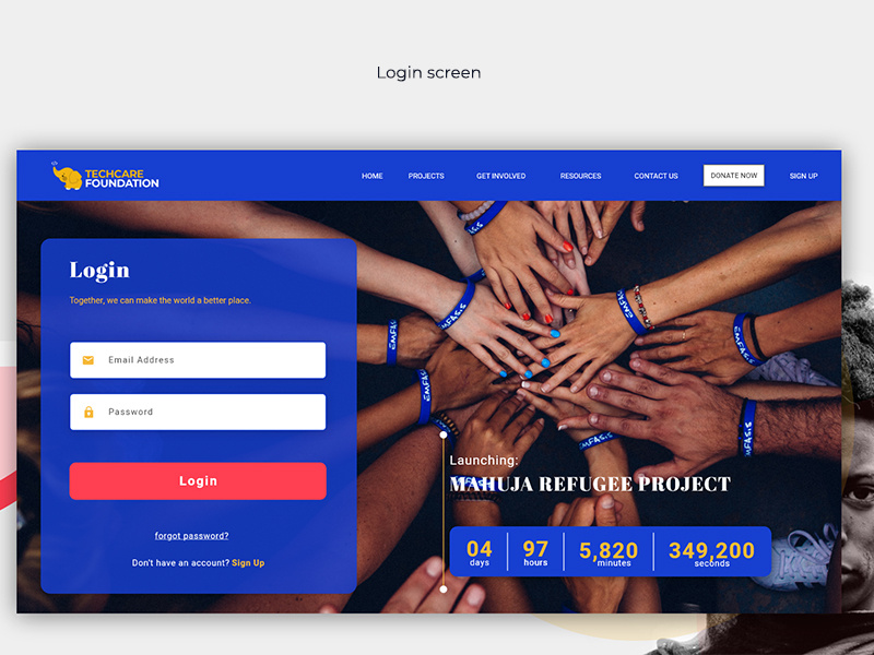 Login Screen by Oladimeji Ridwan Pamilerin on Dribbble