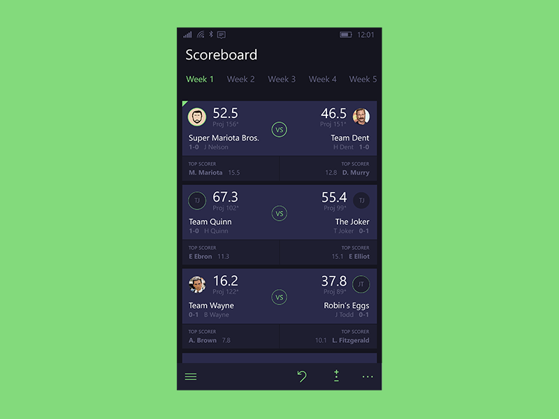 Scoreboard by Jordan Nelson on Dribbble