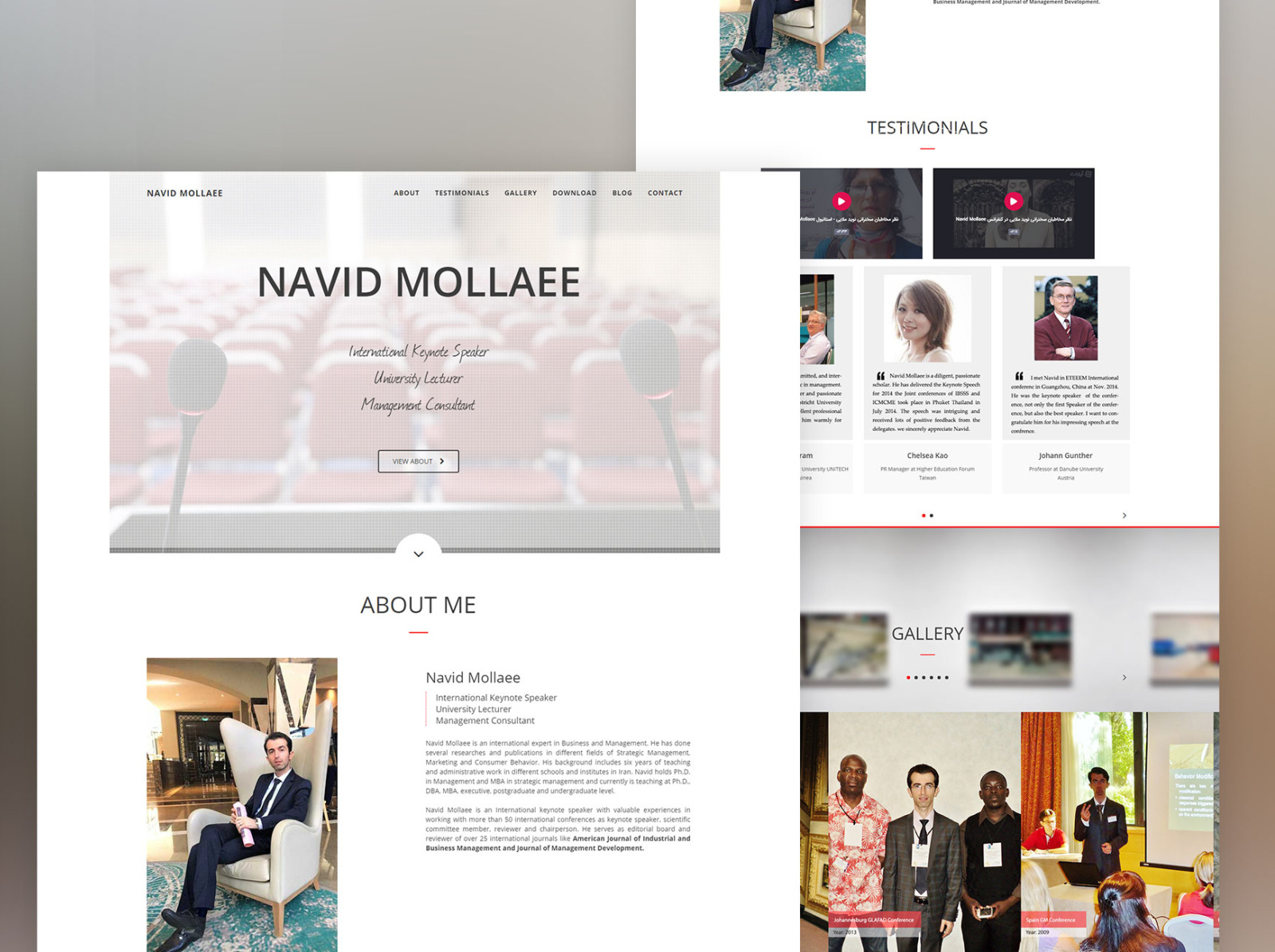 Personal Website Design by Morteza Senfi 🗻 on Dribbble