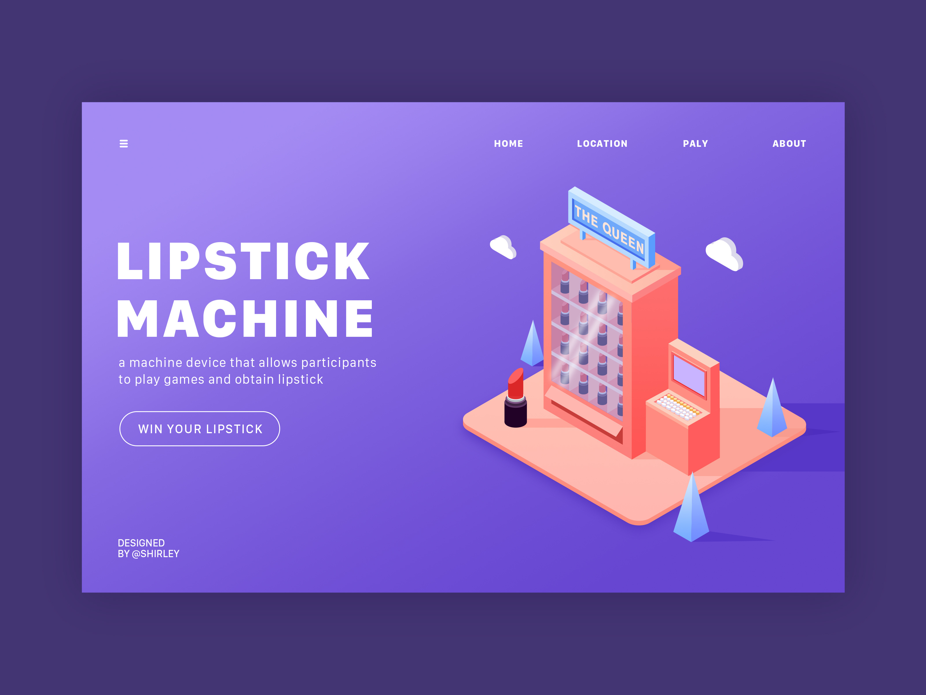 Lipstick Machine by Shirley on Dribbble