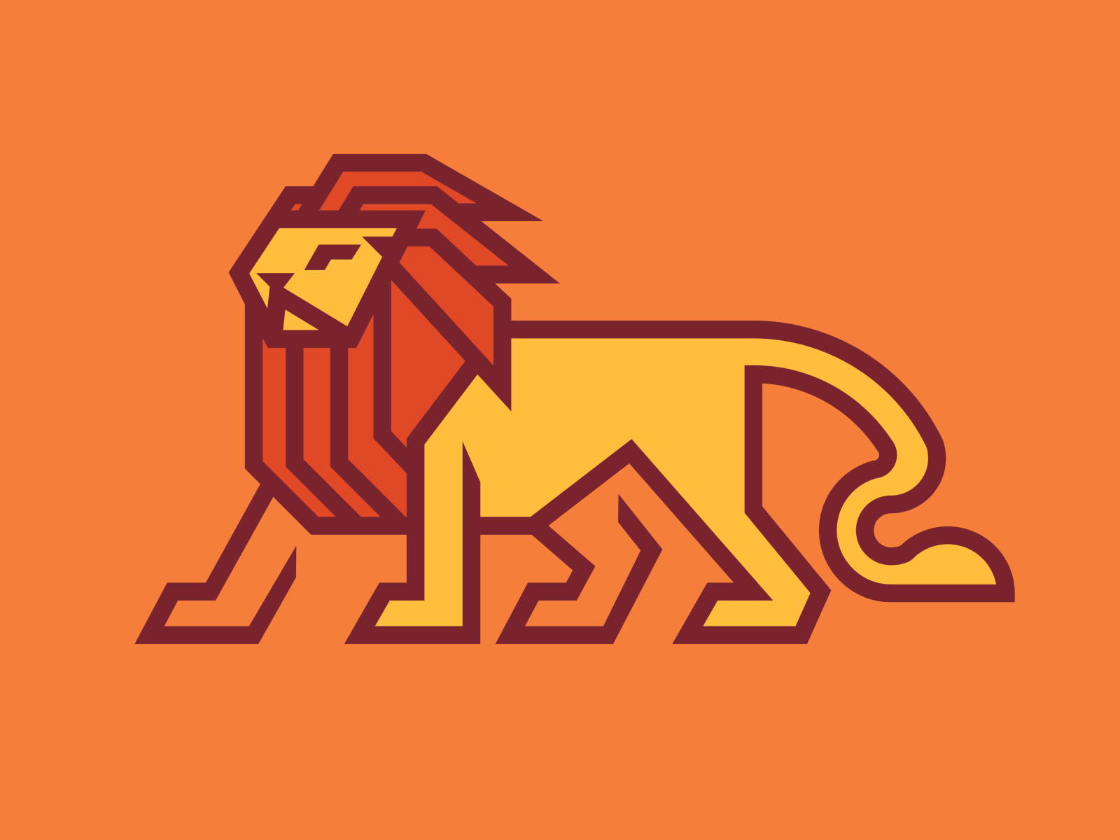 LION LOGO by Tim Rees on Dribbble