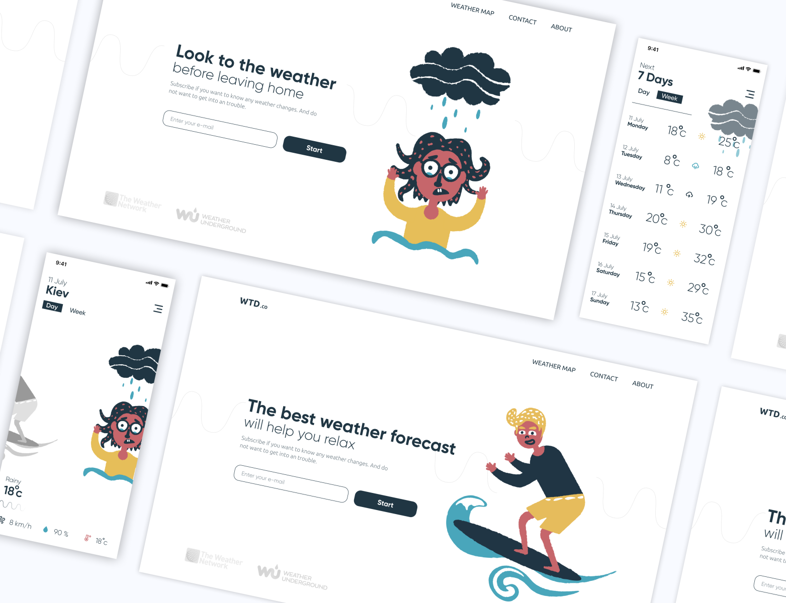 Weather Project by Max Gromsky on Dribbble