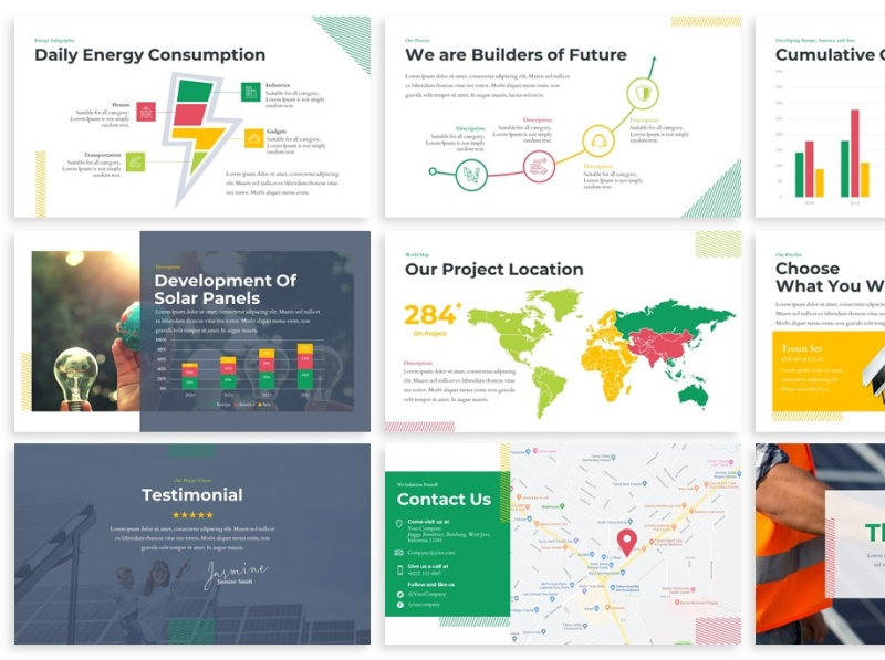 Solarna - Energy & Ecology Powerpoint Template by SlideFactory on Dribbble
