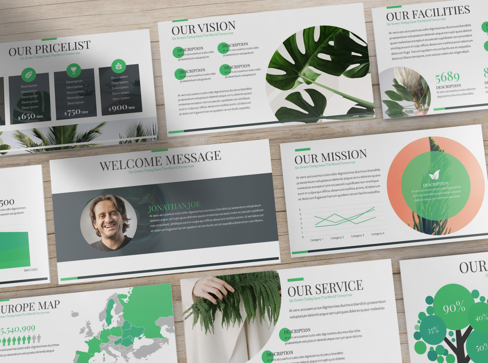 Naturalies - GoGreen Powerpoint Template by SlideFactory on Dribbble