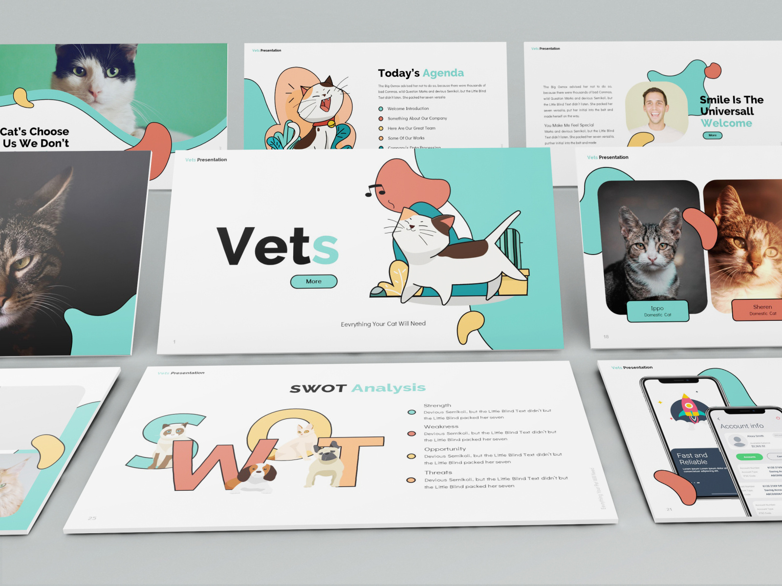 Vets – Pets Presentation Template by Slidefactory Studio on Dribbble