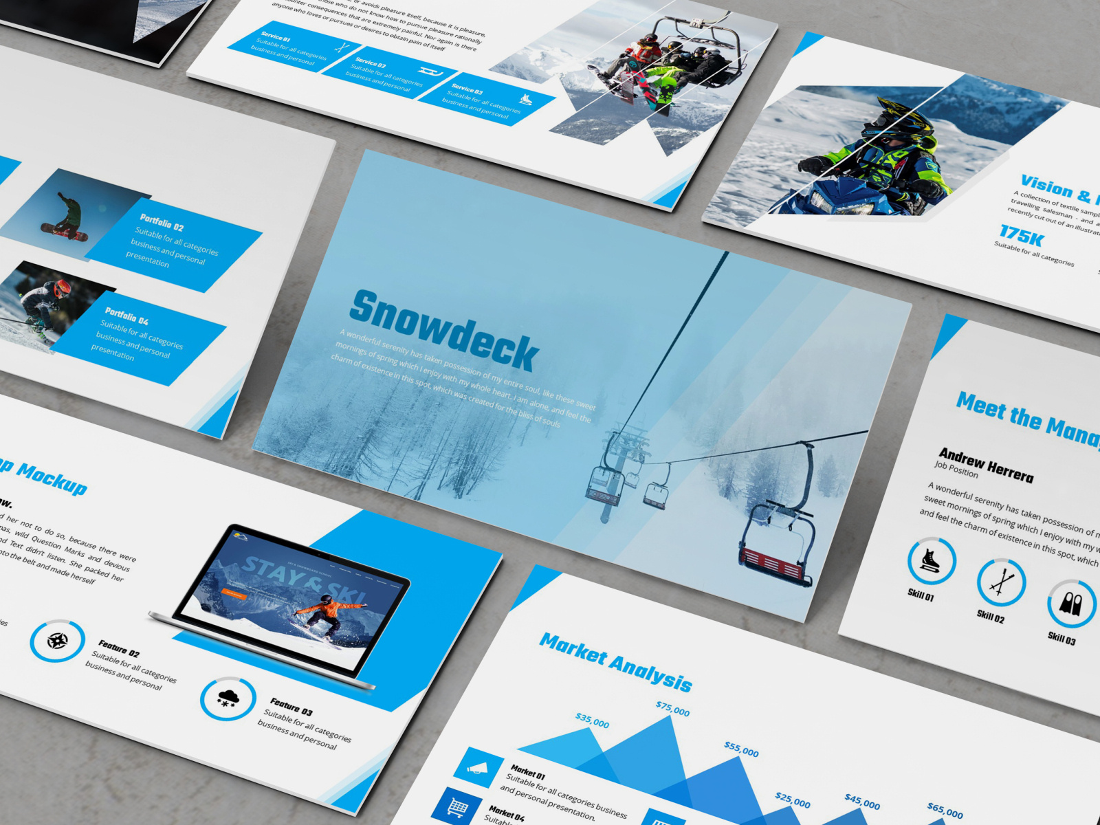 Snowdeck - Snow Park Presentation Template by Slidefactory Studio on ...