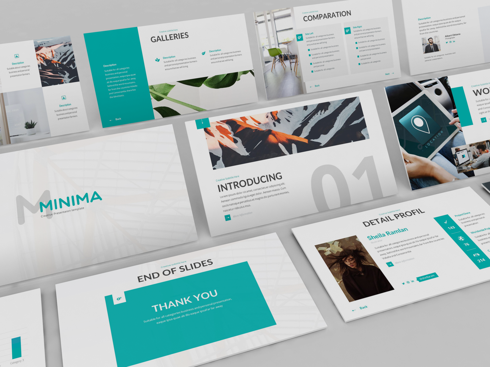 Minima Minimal Creative Powerpoint Template By SlideFactory On Dribbble