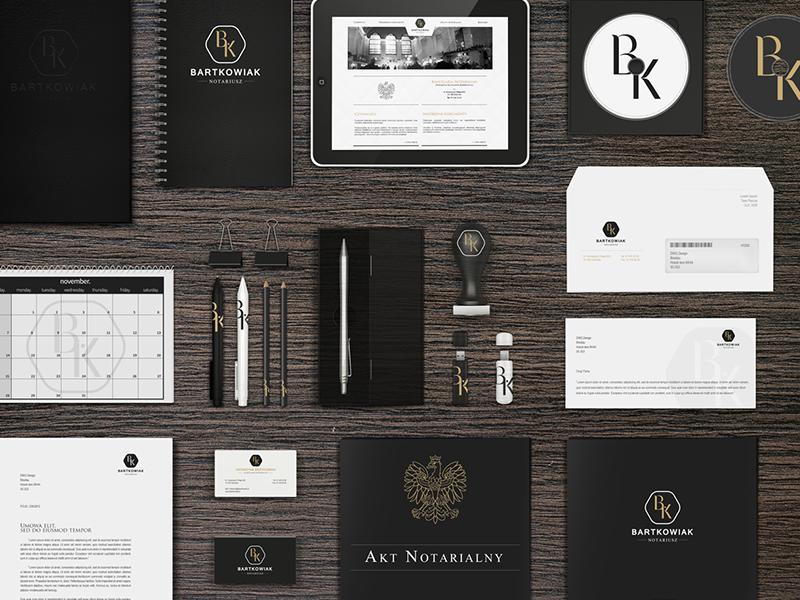 Notary branding - stationary by Martin Wisniewski on Dribbble