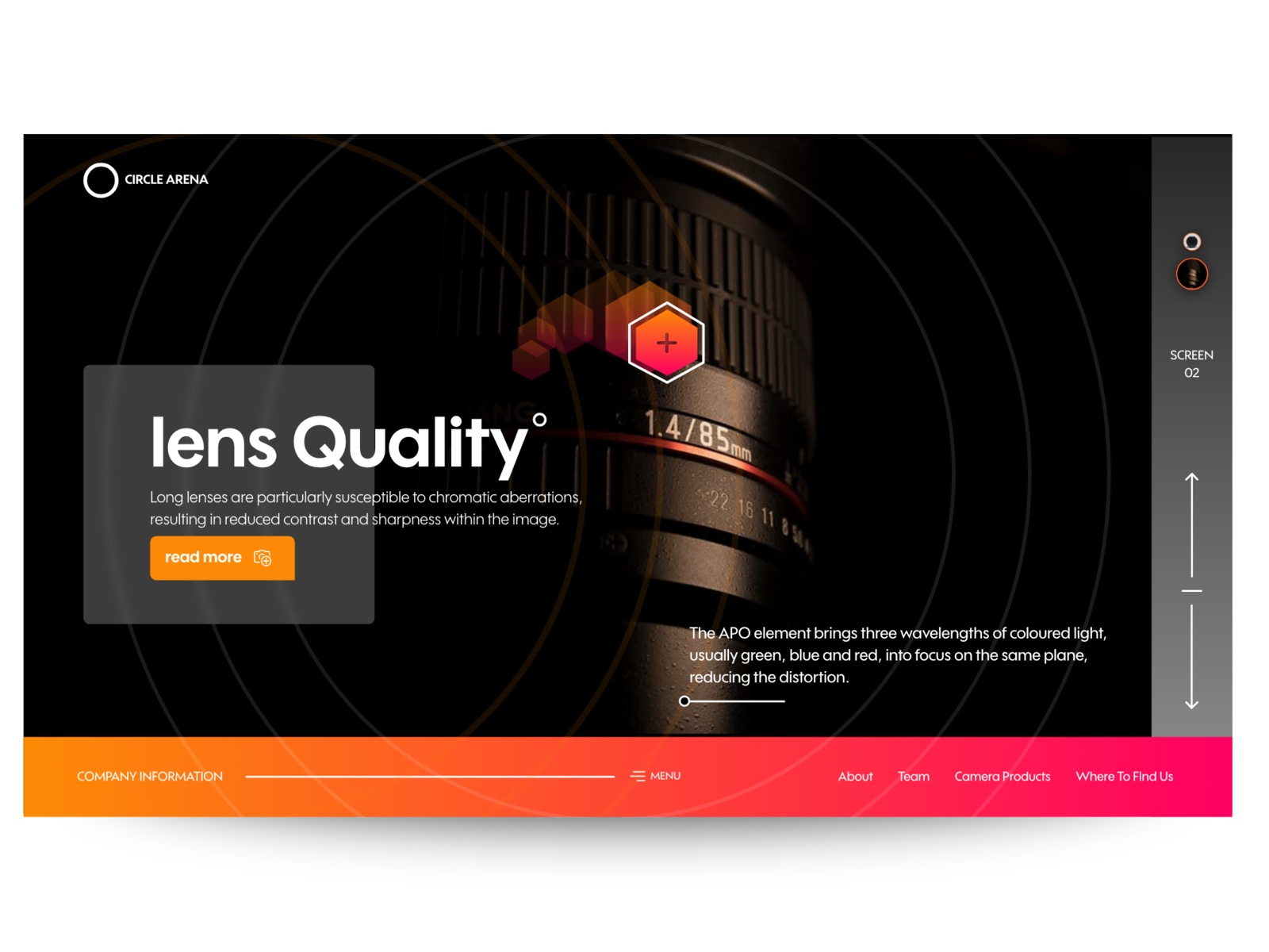 Camera Lens Web Ui Design by Ogunsanya Damilola on Dribbble