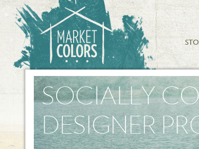 Market Colors Homepage by Tim Dikun on Dribbble