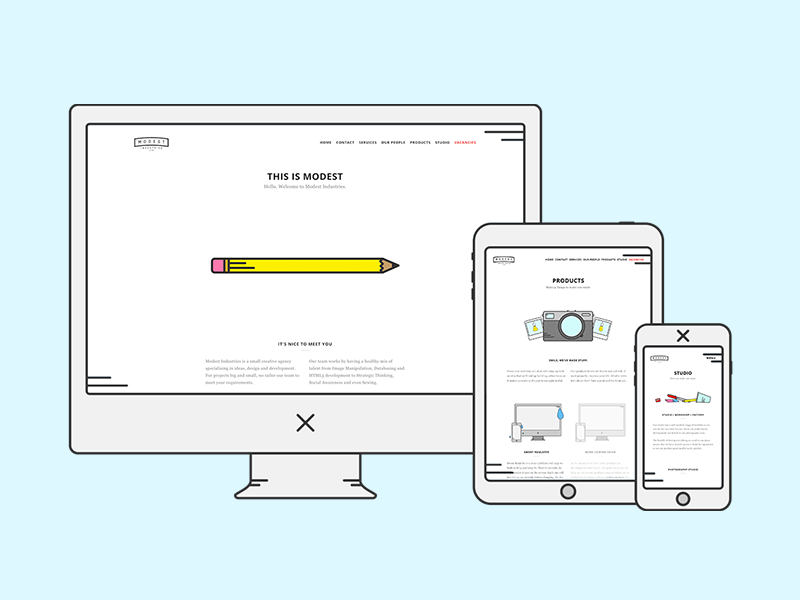 Modest Industries Website Rebrand by Marcus Michaels on Dribbble