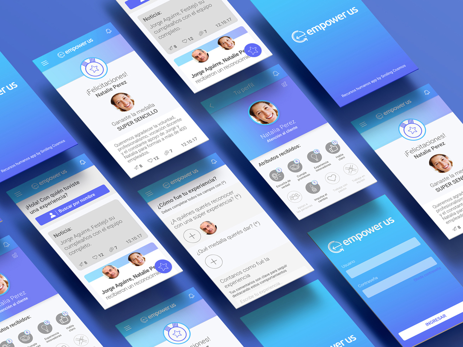 Human Resources App by María Belén Fedele on Dribbble