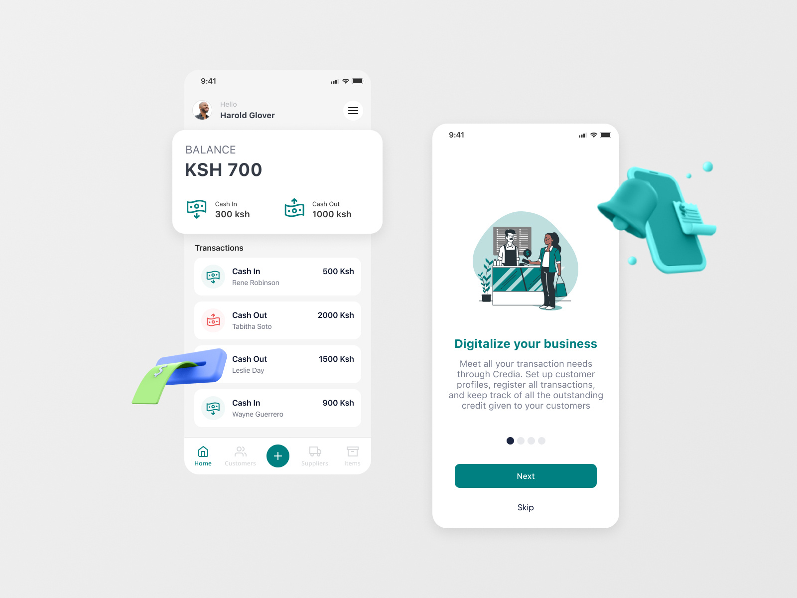 Credia Credit Book Mobile App UX UI Design by Ahmer Ilyas on Dribbble