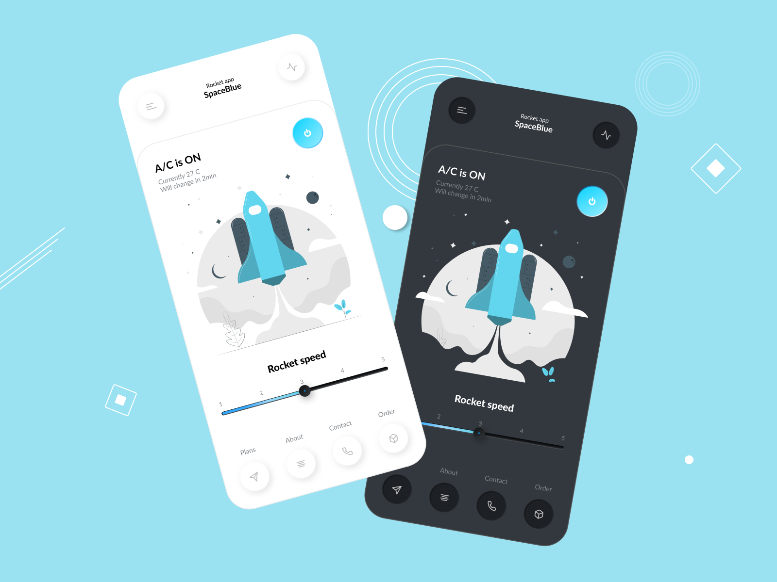 SpaceBlue UI by Markupus on Dribbble