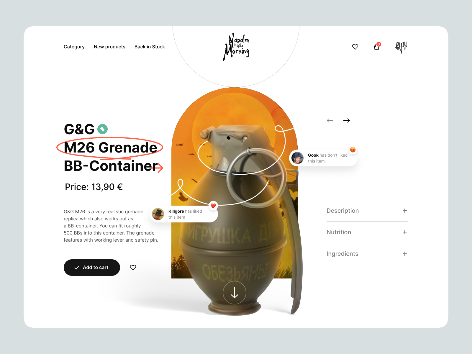 NitM – Product Page by Serhii Zabirchenko on Dribbble