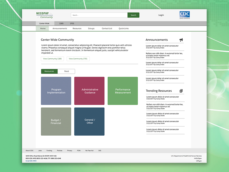 CDC Knowledge Management Platform by Carey Drake on Dribbble