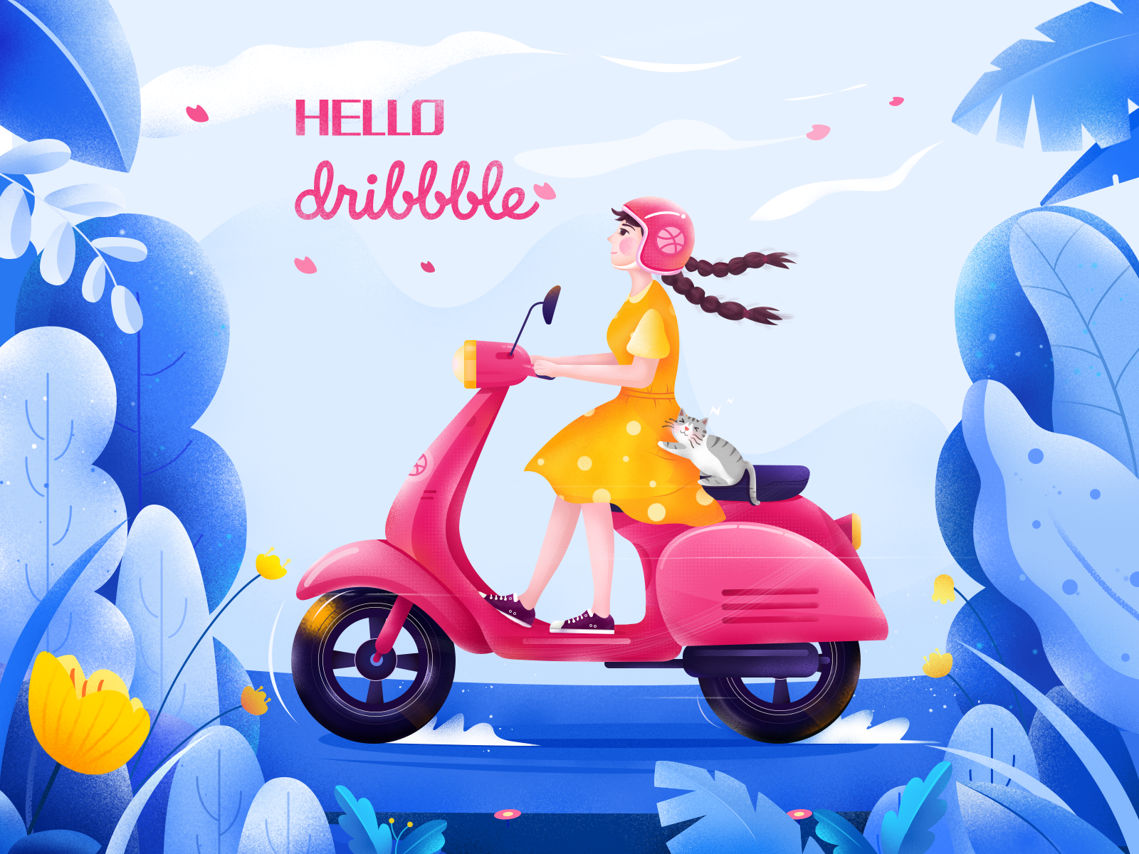 Hello~ Dribbble by faye on Dribbble