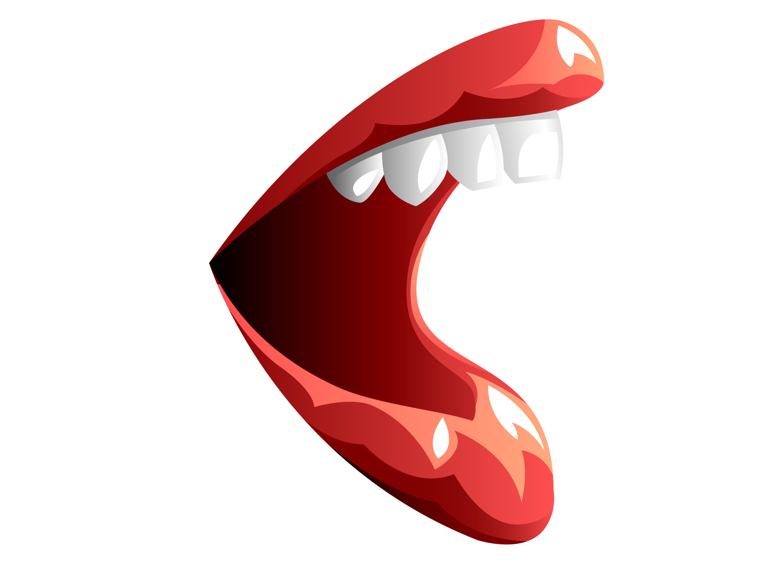 Open Lips Vector | Lipstutorial.org