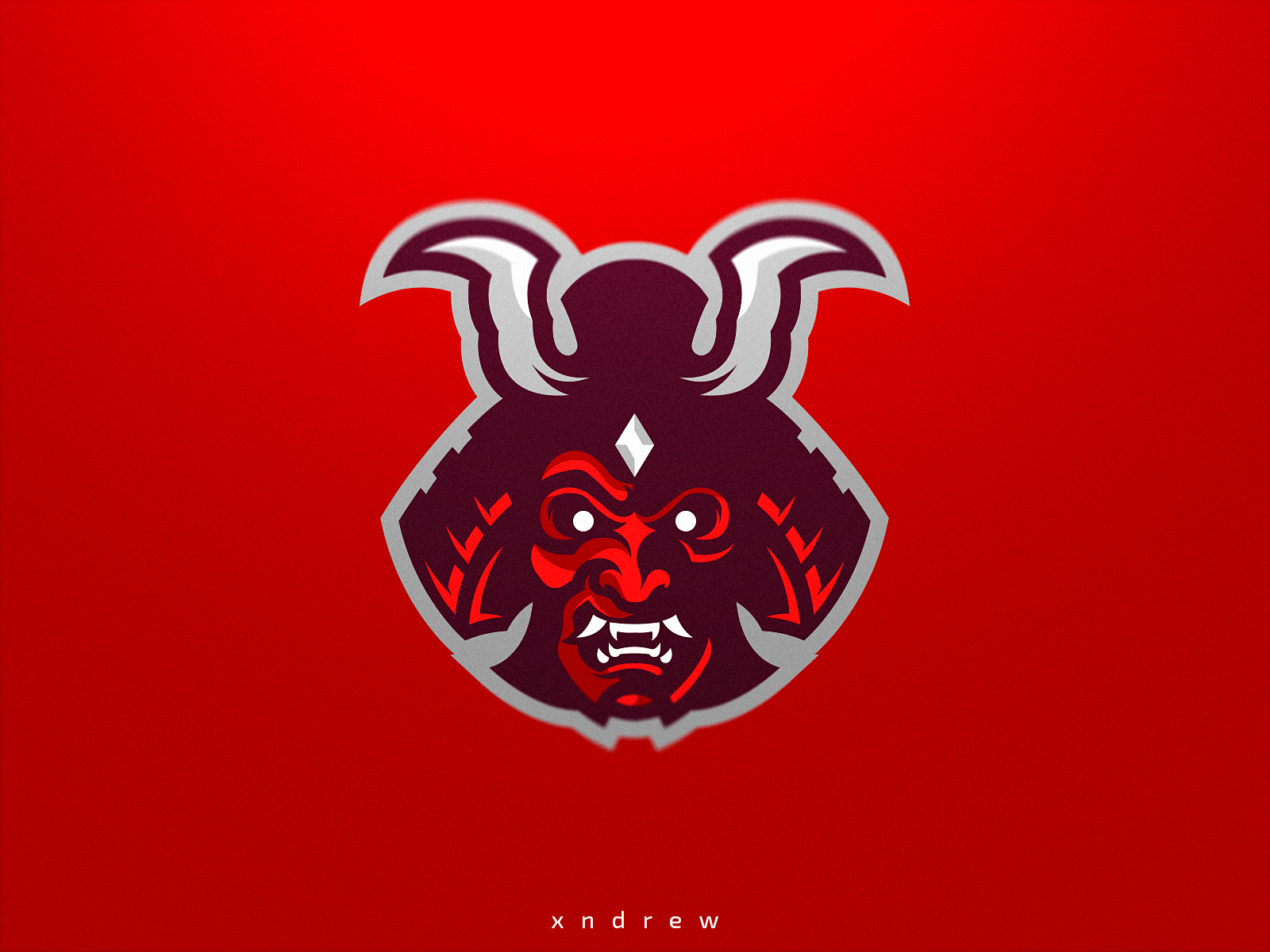 Samurai logo by Xndrew on Dribbble