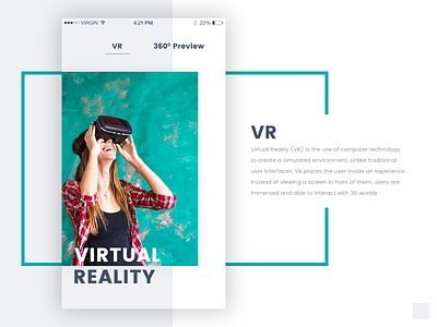 Virtual Reality Mobile App by Rebeka D. on Dribbble