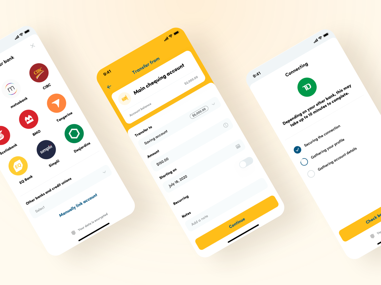 UI Design for Meridian's Mobile Banking App by Stanislav Kryshtal for ...
