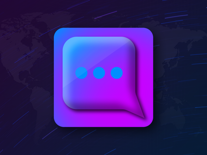 Chat App Icon by Jason Wright on Dribbble
