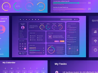 Gradient Dashboard designs, themes, templates and downloadable graphic ...